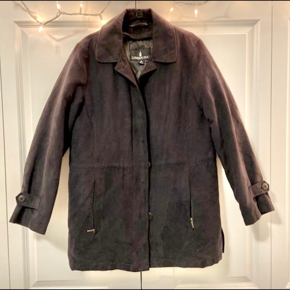 London Fog | Jackets & Coats | London Fog Black Suede Jacket | Poshmark